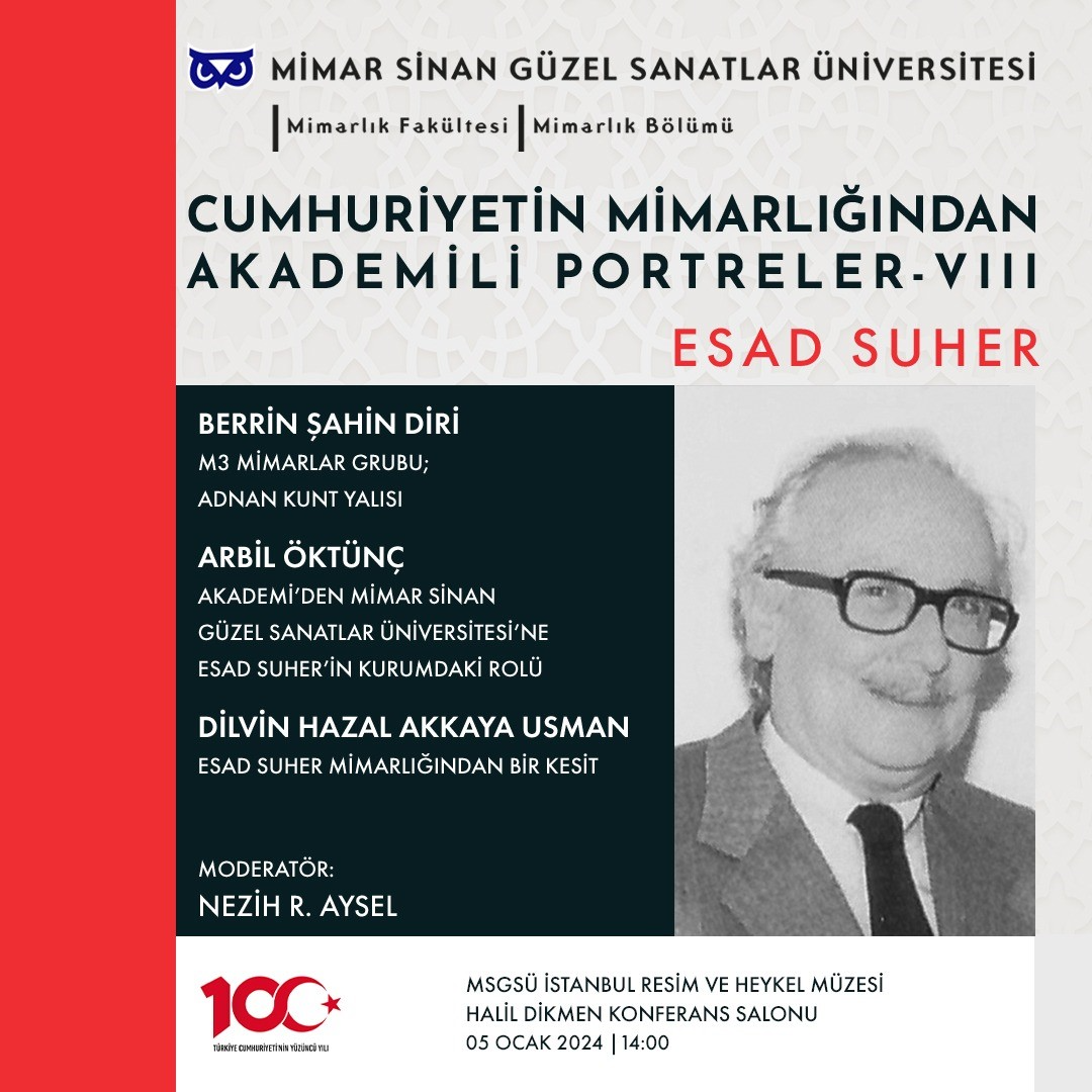 Cumhuriyetin Mimarlığından Akademili Portreler – VIII, Esad Suher ...